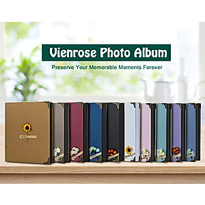 Vienrose DIY Scrapbook Photo Album Kit with Pens Tapes and Stickers 60 Pages Hardcover 8.3x10.5 Inches 3 Rings Removable Blank Paper Scrapbooking for Lover Friends Kids Wedding White