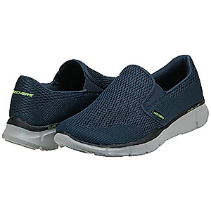 Skechers mens Equalizer Double Play Wide Slip On Loafer, Navy, 12 Wide US