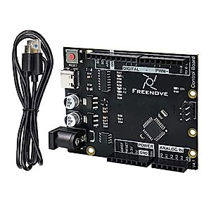 Freenove Control Board V4 (Compatible with Arduino IDE) with USB Type-C Interface, Detailed Instructions, Example Projects and Code