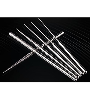 Ryoma Diamond Burr Bits, Carving Burr Bits Drill Kit for Rotary Tool Metal Woodworking Router Grinding Engraving Carving- 1/8"(3mm) Shank Pack of 90Pcs/ 3 Sets