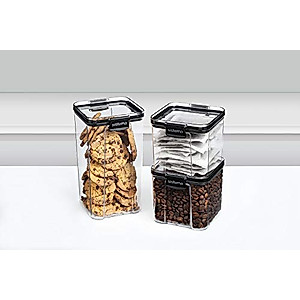 Sistema Tritan Ultra Collection Square Storage Container, 1.9 Cup/15.5 Ounce, Clear with White/Gray