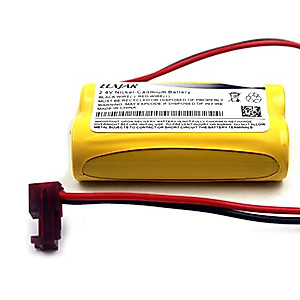 elxjar (5-Pack) 2.4V 1200mAh AA Ni-CD Battery Pack Replacement for Lithonia ELB2P401N ELB 2P401N ELB0310 ELB 0310, Powercell PCHA4/5-2-SR-LC, OSA098 NIC1158 Exit Sign Emergency Light