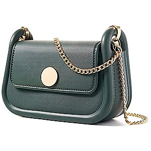 Crossbody Shoulder Bags,Crossbody Bags for Women,Totes Crossbody Bag Waterproof EVA Washable with Metal Chain(Green)