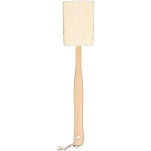 ZCX Body Brushes Loofah Mesh Bath Brush with Wooden Handle Stick Back Scrubber Loofa Sponge Pads Body Shower Bath Spa Exfoliating Luffa Brush Body Brushes