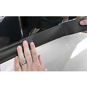 Free Tool Kit 3D Carbon Fiber Black Vinyl Wrap Kit for Black Out Chrome Delete Window Trim Door Trim 2Inch x 25Feet