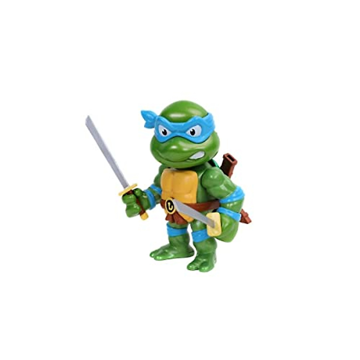 Jada Toys Teenage Mutant Ninja Turtles 4 Leonardo Die-cast Figure, Toys for Kids and Adults, Blue