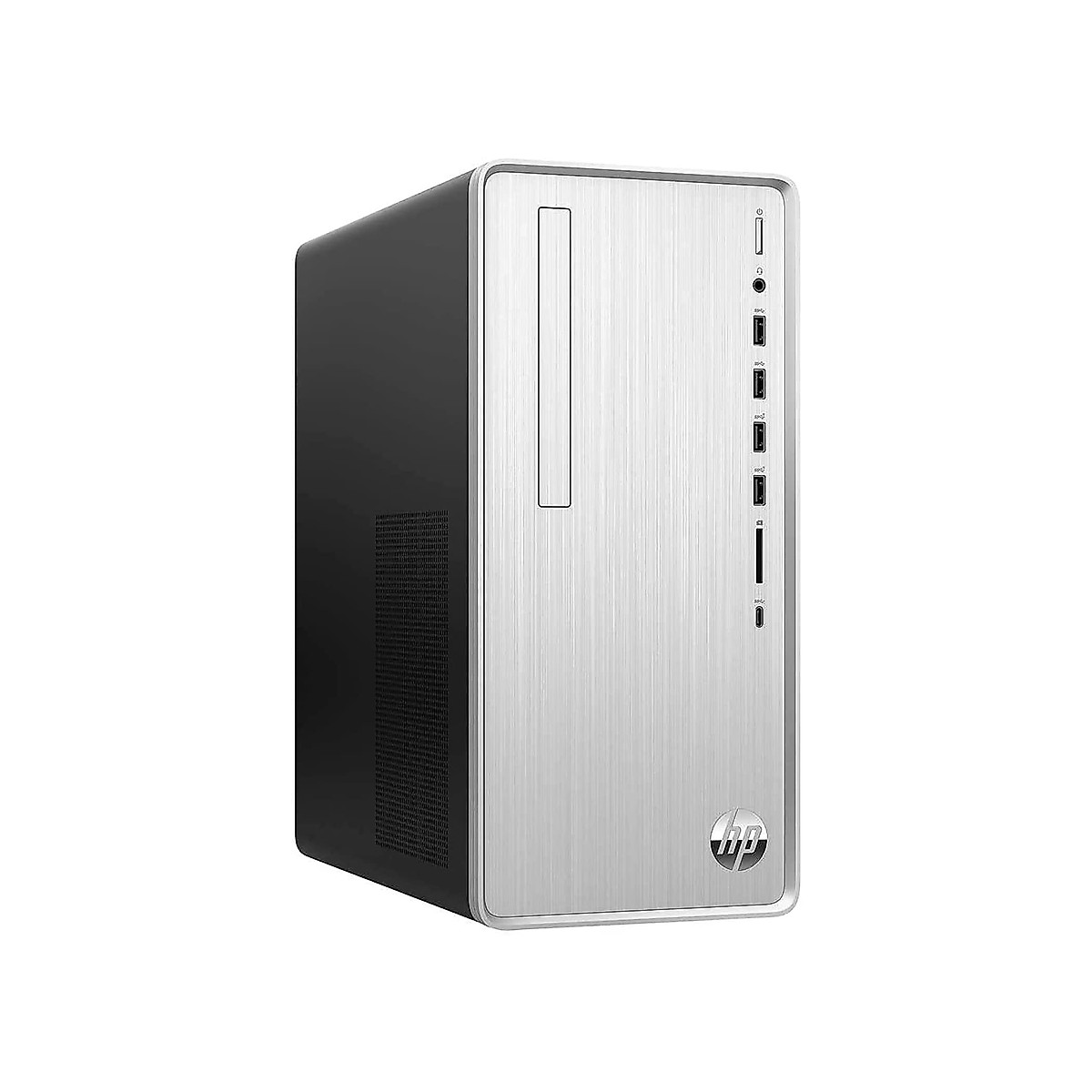 HP 2022 Newest Pavilion Desktop, AMD Ryzen 3 5300G Processor, AMD Radeon Graphics, 32GB DDR4 RAM, 1TB PCIe NVMe SSD, HDMI, VGA, USB Type-C, Wi-Fi 5, Bluetooth, Windows 11 Home, Silver