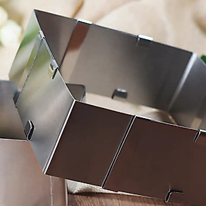 Utoolmart Cake Mold Adjustable Cake Ring Molds from 6" to 11" Stainless Steel Square Mousse Cake Cutter Baking Mold Pastry Kitchen Cooking Tool
