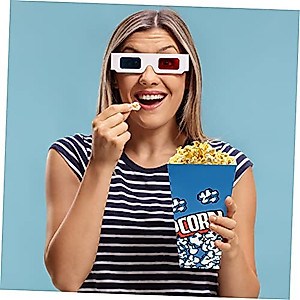 TOYANDONA 100pcs Popcorn Boxes Popcorn Popcorn Box Disposable Containers Food Container Microwave Popcorn Carnival Popcorn Bags Popcorn Container Popcorn Paper Bags Popcorn Boxes for Party