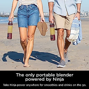 Ninja BC151CR Blast Portable Blender, Cordless, 18oz. Vessel, Personal Blender-for Shakes & Smoothies, BPA Free, Leakproof Lid & Sip Spout, USB-C Rechargeable, Dishwasher Safe Parts, Cranberry Red