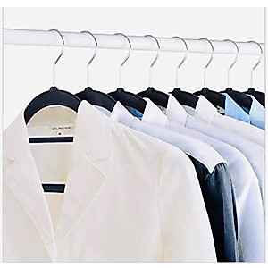 Dynamic-A Non-Slip Velvet Hangers, Suit Hangers Ultra Thin Space Saving 360 Degree Swivel Hook, Strong and Durable Clothes Hangers, (30 Pack)