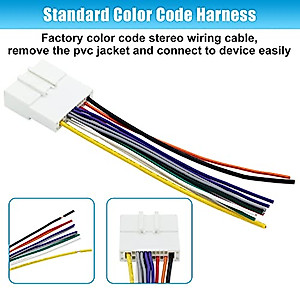 Fiegromech Car Radio Stereo Wiring Harness Adapter Replacement for Nissan Subaru Infiniti Aftermarket Car CD DVD Head Unit Wire Cable