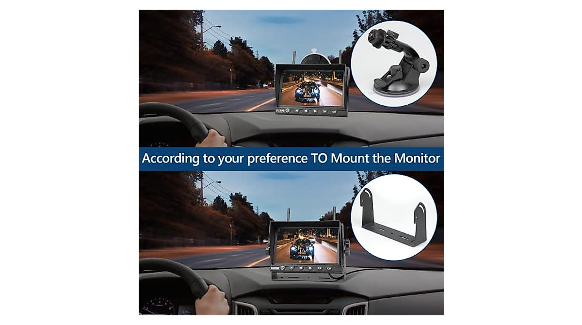 VASTEND 7" Wireless RV Backup Camera HD 1080P Stable Signal