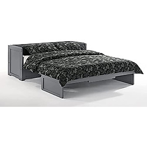 Night & Day Furniture Fully Assembled Night and Day Cube Cabinet Murphy Chest Bed (Queen, Gray), Grey