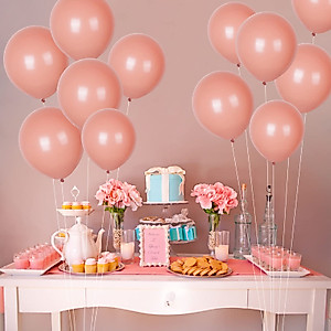 Dusty Rose Balloons Different Sizes, 105Pcs Dusty Pink Balloon Garland Arch Kit 18 12 10 5Inch Latex Wedding Mauve Balloon, Engagement Birthday Baby Shower Bride Anniversary Gender Reveal Party Decor