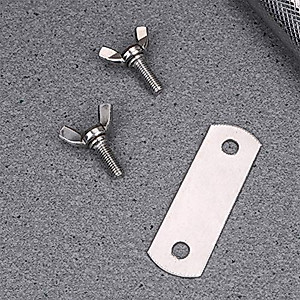 Birds Perch- Toys Portable Cockatiel Molar Stainless Stand- Parakeet Parrots Claw Grinding Silver Sticks Stand Supplies Stick Accessories Platform, Cage Perch Bird Steel Bar Shelf