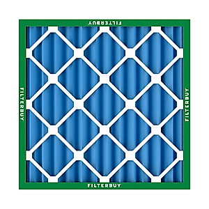 Filterbuy 14x14x2 Air Filter MERV 13 Optimal Defense (6-Pack), Pleated HVAC AC Furnace Air Filters Replacement (Actual Size: 13.50 x 13.50 x 1.75 Inches)