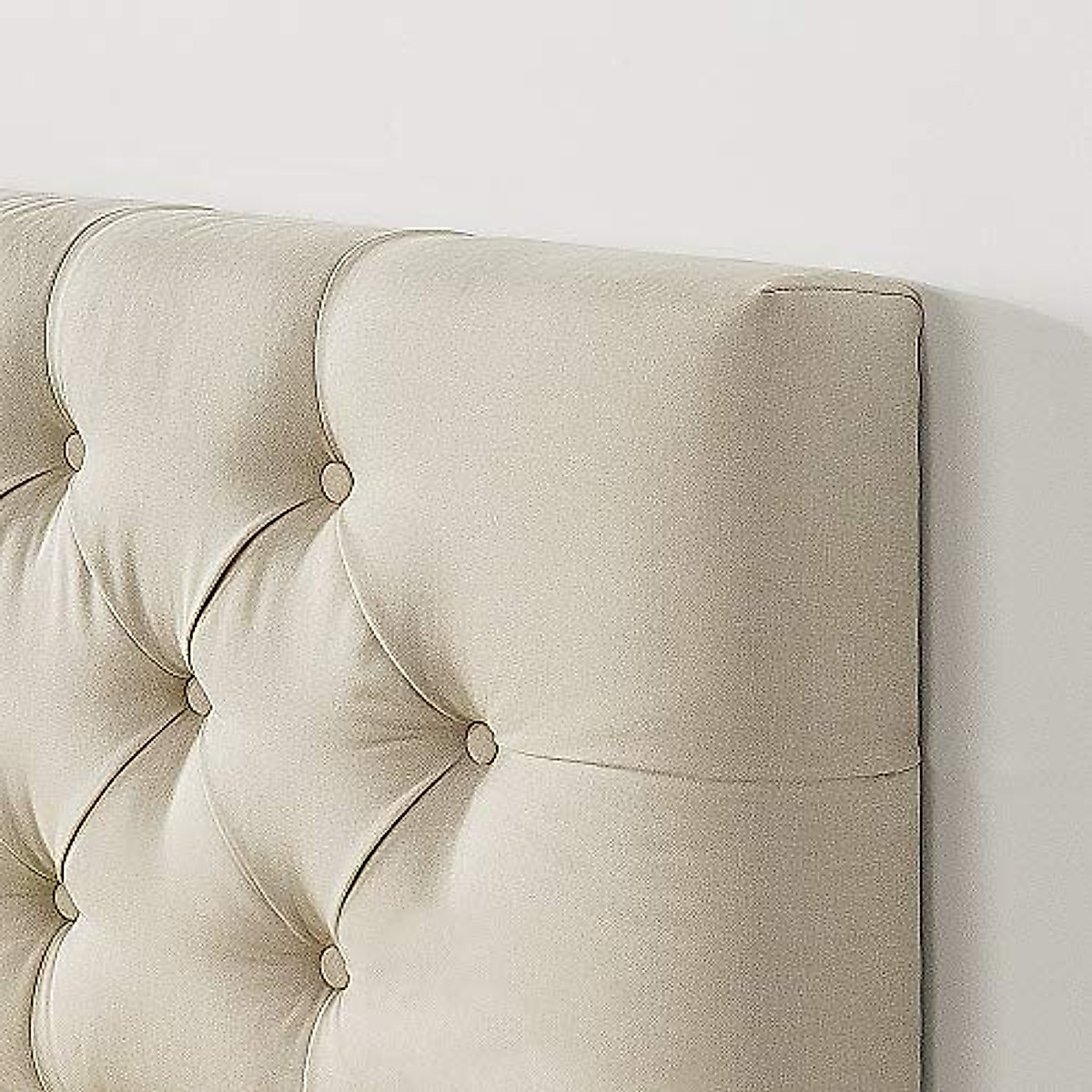 ZINUS Misty Upholstered Platform Bed Frame, Mattress Foundation, Wood Slat Support, No Box Spring Needed, Easy Assembly, Taupe, King