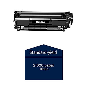 12A Black Toner Cartridge 4 Pack Compatible Replacement for HP 12A Q2612A Toner Cartridge for HP Laserjet 1010 1012 1015 1018 1020 1022 3015 3020 3030 3050 3050Z 3052 3055 Printer High Yield