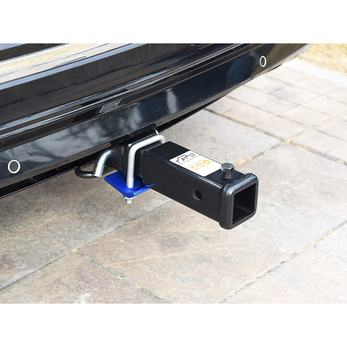 TOPTOW Hitch Extender, Fits for 2 inch Receiver, 8.5 inch Extension Length, Anti-Rattle Bolt, with Hitch Pin Kit and Anti Rattle Stabilizer