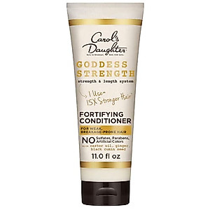 Carol's Daughter Goddess Strength Curly Hair Conditioner for Dry Damaged Hair – Made with Castor Oil, 11 fl oz