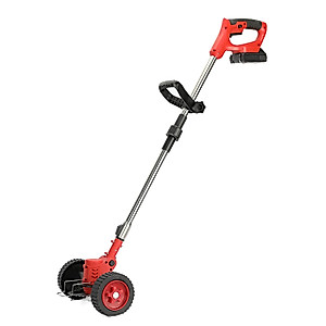 Cordless String Trimmer, 24V 6000mAh Battery Supply Lawn Mower with 3 Types Blades,Telescopic Rod 800W Powered Weed Wacker Brush Cutter for Garden