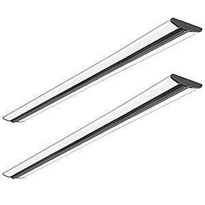 TychoLite 110W 8 Foot Led Light Fixture Ultra Slim 8FT LED Shop Lights for Garage, No Glare, 12600 Lumens, 5000K Daylight, 8 Foot Flush Mount Office Ceiling Wraparound Light for Workshop, 2 Pack