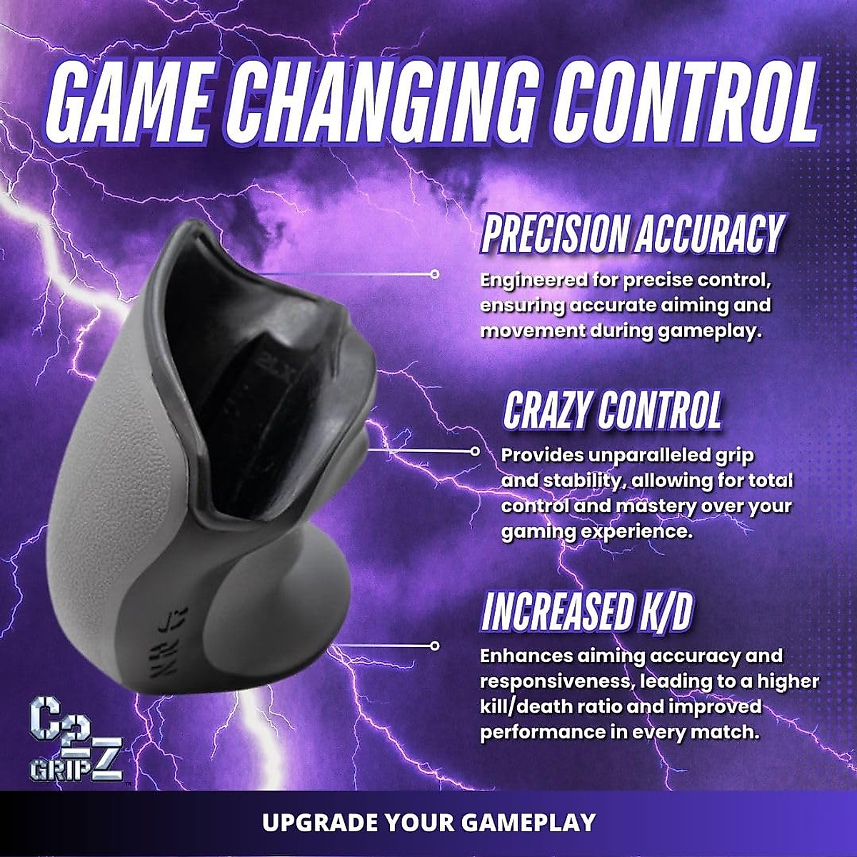 C2 Gripz Controller Grips Compatible with Xbox One | Compatible with Xbox Series X/S Controller | Ergonomically Engineered for Performance and Comfort | Non-Slip | Medium