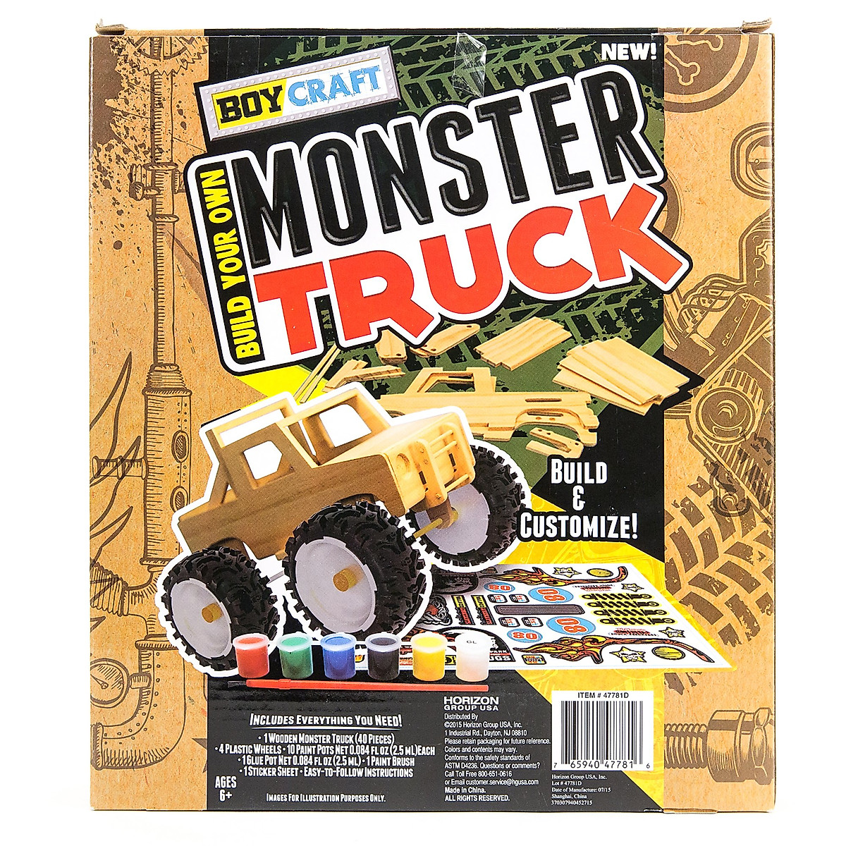 Boy Craft Monster Truck by Horizon Group USA