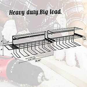 PHUNAYA Power Tool Organizer Wall Mount,Tool Organizers And Storage,Tool Storage For Garage Organization,Tools Drill Holder(2Pack)