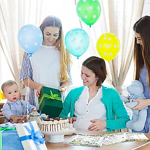 Jetec 302 Pcs Safari Animal Theme Baby Shower Games, 6 Games, 50 Sheets Each, Baby Shower Bingo, Baby Word Scramble, Baby Word Search, Baby Predictions and Advice, The Price is Right, Guess Who