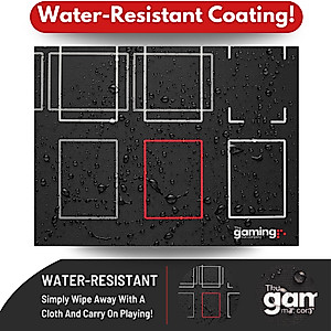 The Gaming Mat Company Compatible Yu-Gi-Oh! Playmat for Yu-Gi-Oh! Cards - XL 2 Player 28.35" x 28.35" x 0.16" (4mm) Thick