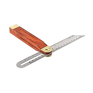 MY MIRONEY 9" T-Bevel Sliding Angle Ruler Protractor Multi Angle Adjustable Gauge Measurement Tool Hardwood Handle with Metric & Imperial Marks