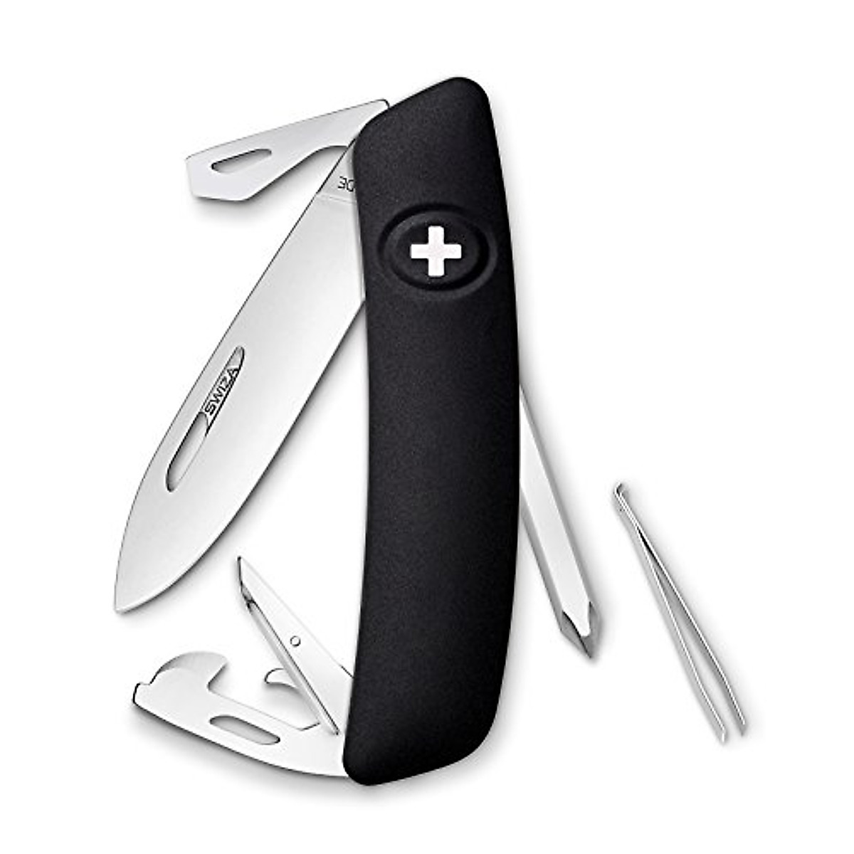 Swiza KNI.0040.1010 D04 Swiss Pocket Knife Black
