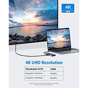 USB C Adapters for MacBook Pro/Air, Selore 9 in 1 USB C Hub with 4K HDMI, 2 * 10Gbps USB-C 3.1 GEN2 Port, 1Gbps Ethernet, USB 3.1 10Gbps Data Ports, 2*USB 3.0 dongle for Dell, HP and More
