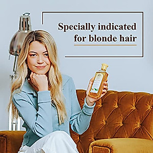 Intea Chamomile Shampoo - Premium Blonde Brightening Shampoo - Non-Ammonia, Easy Application for Natural or Dyed Hair - 8.5oz