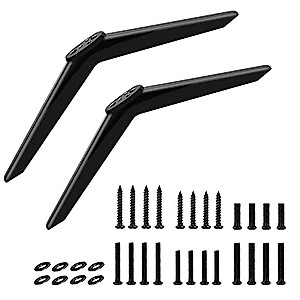 TV Stand Legs for TCL 65" Class 4-Series 4K UHD HDR ROKU Smart TV, TV Stand Base Compatible with TCL TV Model 65S421, Screws Included (Black)
