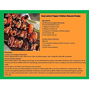 Gmark Bamboo Paddle Skewers 8" 100pc/Bag, Kabob Skewers, BBQ Skewers for Outdoor Grilling GM1076