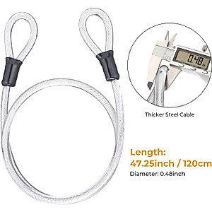 Circooter Bike U Lock, Heavy Duty Security U Cable Bike Lock Electric Scooter Anti Theft U Lock with 3Keys & Mounting Bracket Bicycle Secure Locks