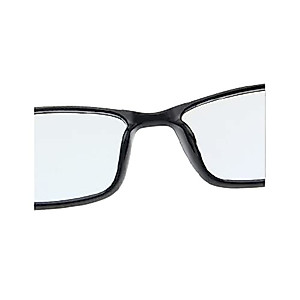 Shiratori Nerd Retro Rectangular Blue Light Blocking Glasses, Computer Reading/Games/TV/Cell Phone Glasses for Women Men Sand Black