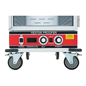 EMPURA Full-Size HPC Heated Holding/Proofing Cabinet | Heavy Duty Mobile Full Height Non-Insulated Food Warmer for Bakery Hotel | LED Thermometer, 36 Full-Size Pan Capacity, Aluminum, 1500W, 120V