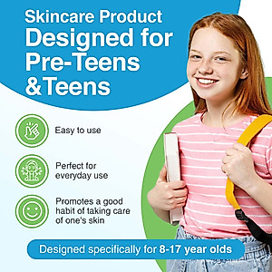 Kidskin - Z-Blast Serum, for Face Acne, Skin Care for Kids, Pre-Teen and Teen Skin Ages 9-17, Vegan-and-Cruelty-Free Acne Prone Skin Care, 1 fl oz