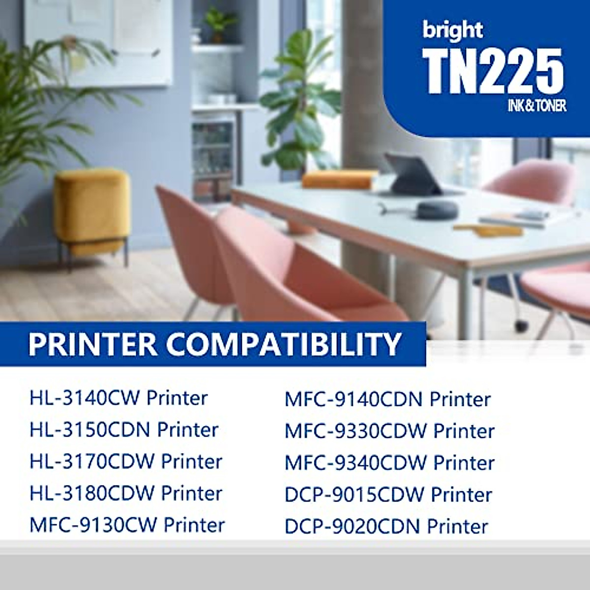 TN225BK (Black, 3-Pack) High Yield TN225 Toner Cartridge EAXIUE Compatible Replacement for Brother HL-3140CW 3180CDW DCP-9015CDW 9020CDN MFC-9130CW 9140CDN 9340CDW Printer by PALLAEAXIUCEMTONER