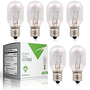BULBMASTER 15 Watt Himalayan Salt Lamps Bulbs and Night lights Replacement Light bulbs lamps 2.15" - fits E12 Socket Candelabra Base night light night lamp bulbs