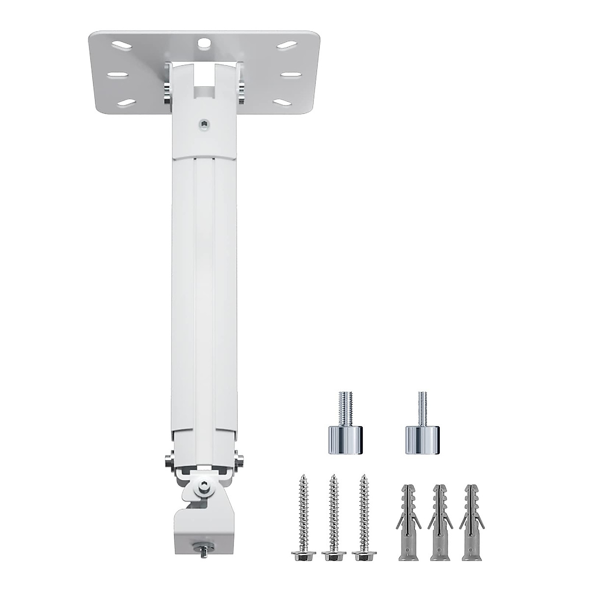 Suptek Extended Mini Projector Ceiling Mount Adjustable Wall Mount with Thread Adapters for Projector DVR Camera, Max 21inch (PR05MINI)