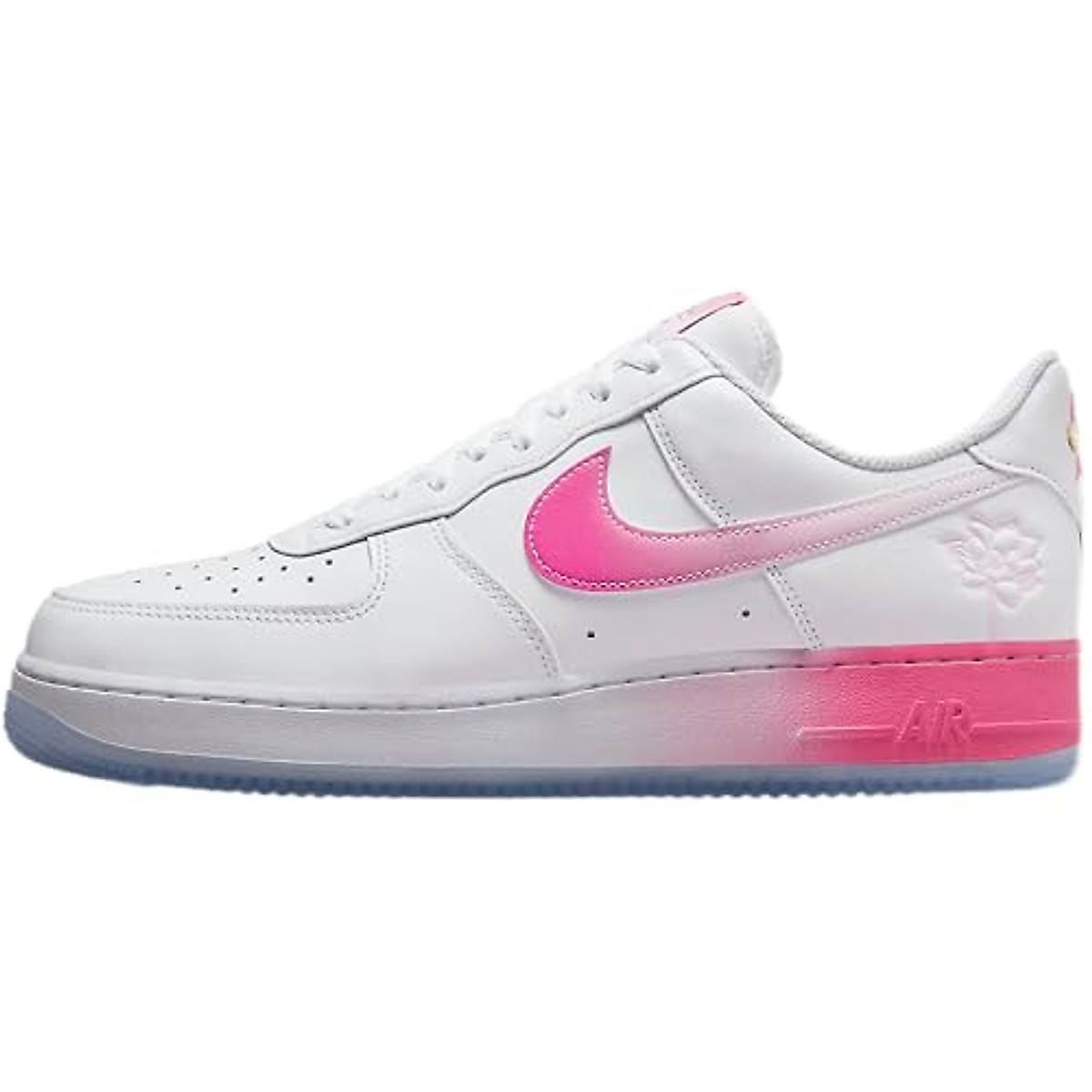 Nike Men's Air Force 1 07 PRM White/Lotus Pink-Yellow Gold (FD0778 100) - 11