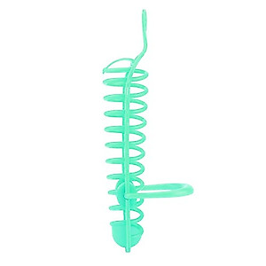 Zerodis Pet Bird Feeder Perch Stand Holder Basket Plastic Food Fruit Feeding r for Bird (Green)