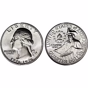 1976 Quarter Silver BU Brilliant Uncirculated Quarter Uncirculated US Mint