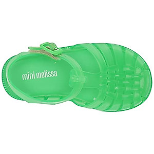 Mini Melissa Girls Flat Sandals, Green, 1 Little Kid