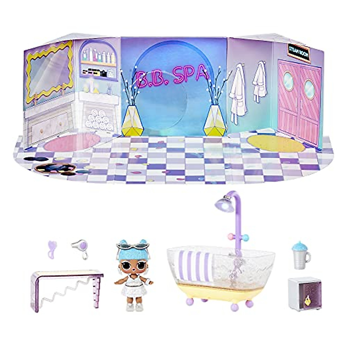 LOL Surprise Winter Chill Hangout Spaces Furniture Playset with Ice Doll, 10+ Surprises with Accessories, For LOL Dollhouse Play - Collectible Toy for Kids, Gift for Girls Boys Ages 4 5 6 7+ Years Old
